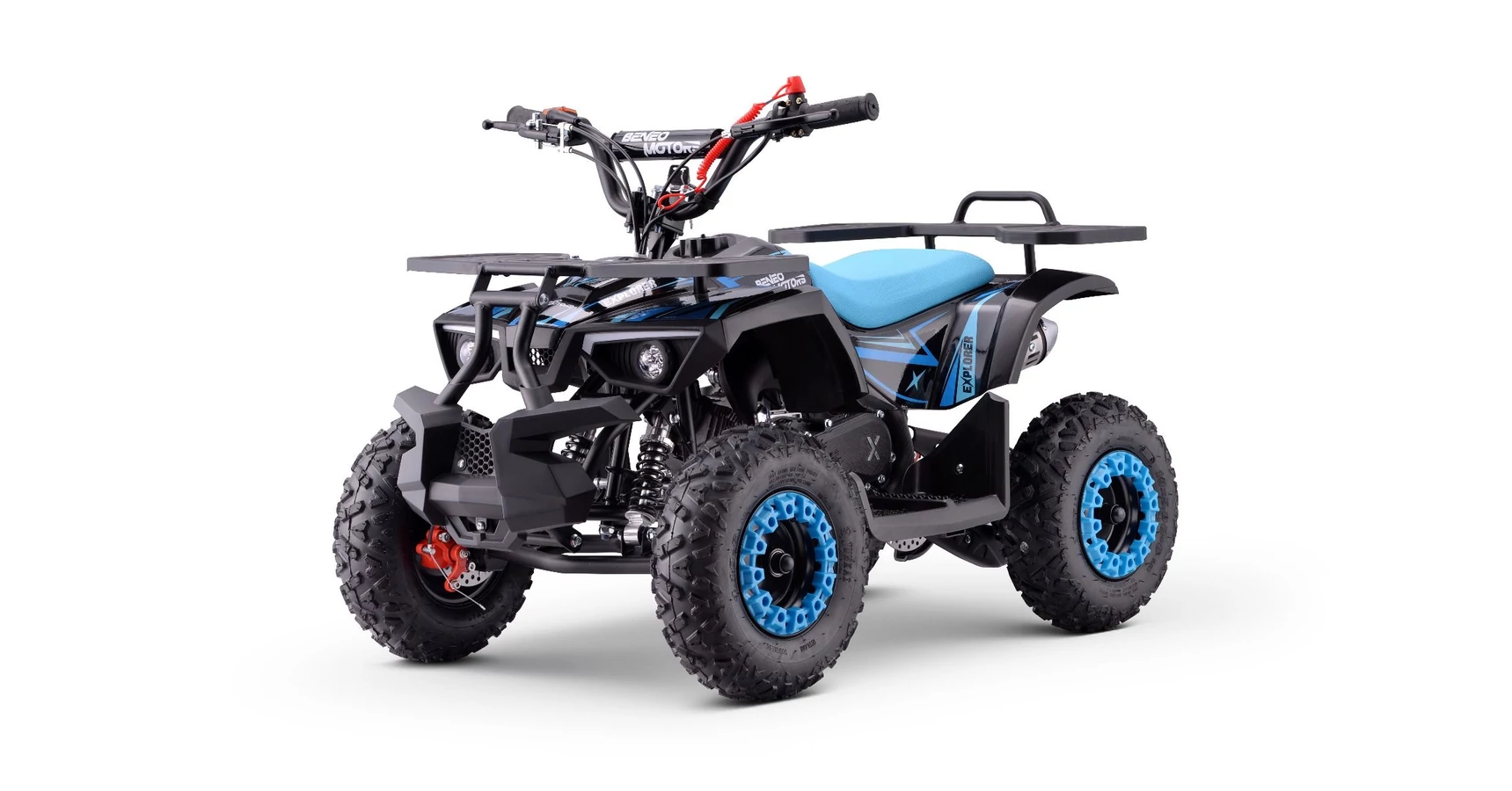 Gyerek quad Explorer 49 cm³ kék – Benzines terepquad 4 éves kortól